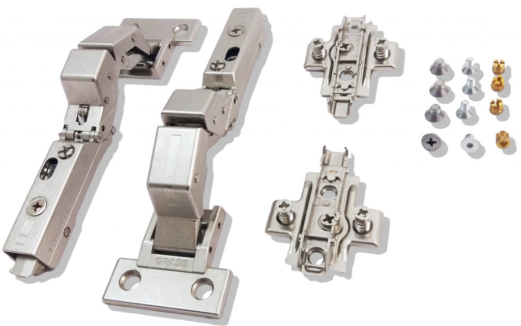 GRASS Tiomos M0 Hinge WITHOUT cup hole! Without damping. Set: 2 hinges ...