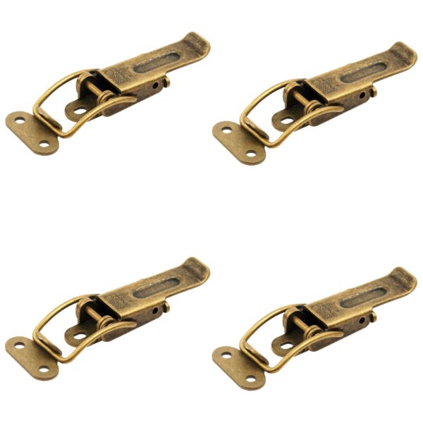 4 pieces of pull-out table clamp closure made of steel, bronted ...