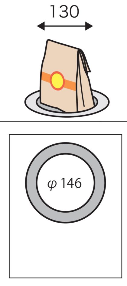 High quality cover for waste garbage can, ring-shaped, Ø170 mm, for ...